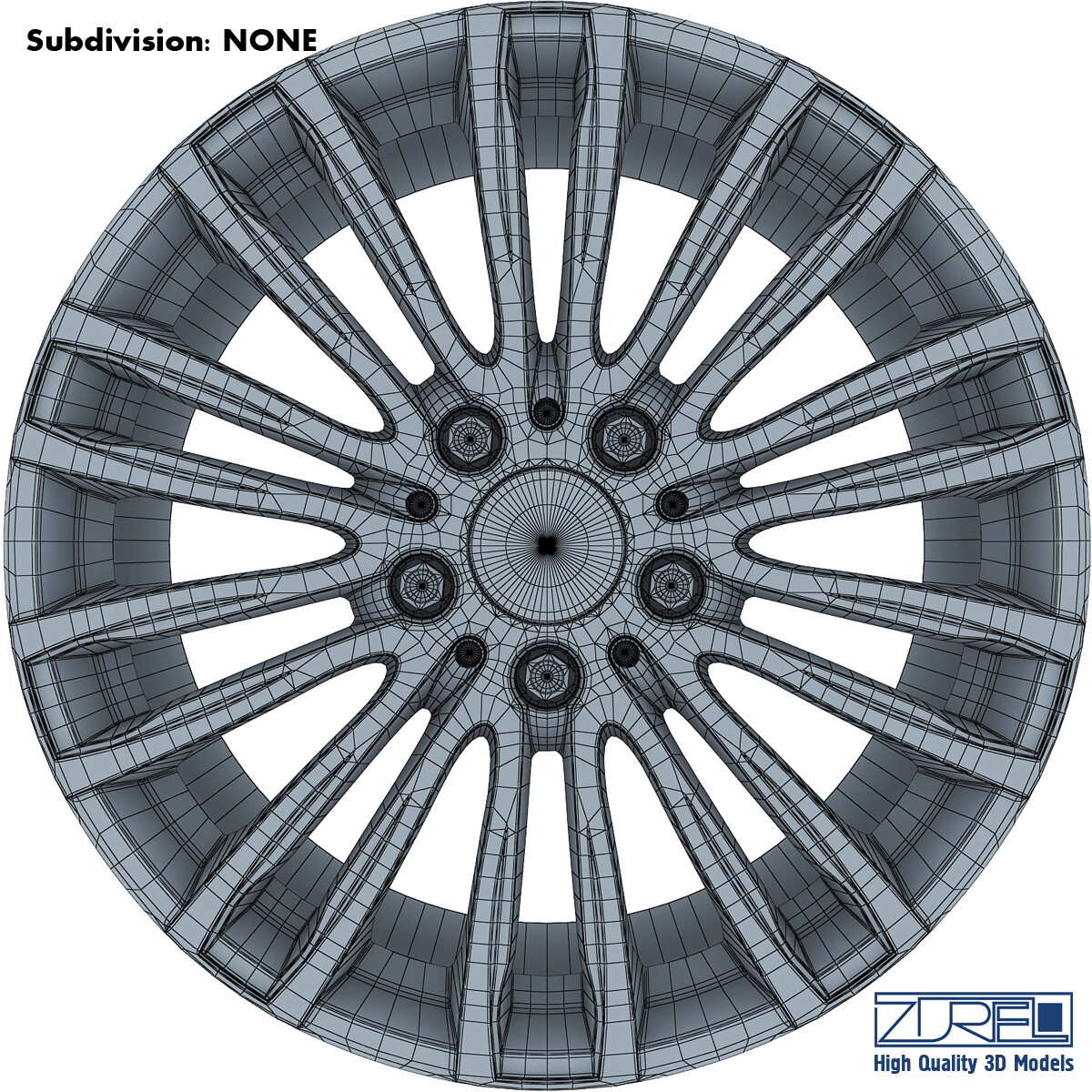 ArtStation - Style 345M Wheel Ferric Gray Mid Poly | Resources