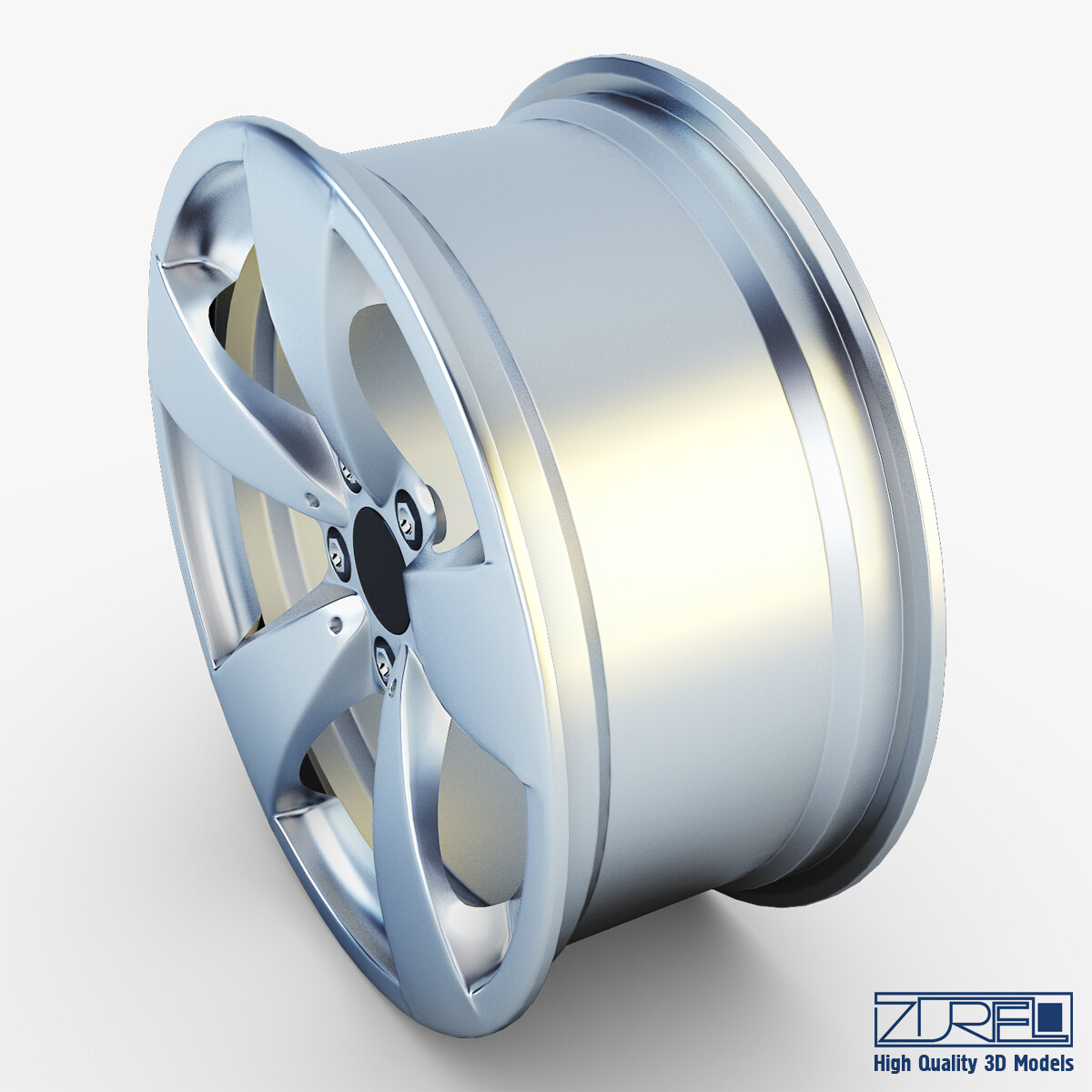 ArtStation - Style 138 Wheel Silver Mid Poly | Resources