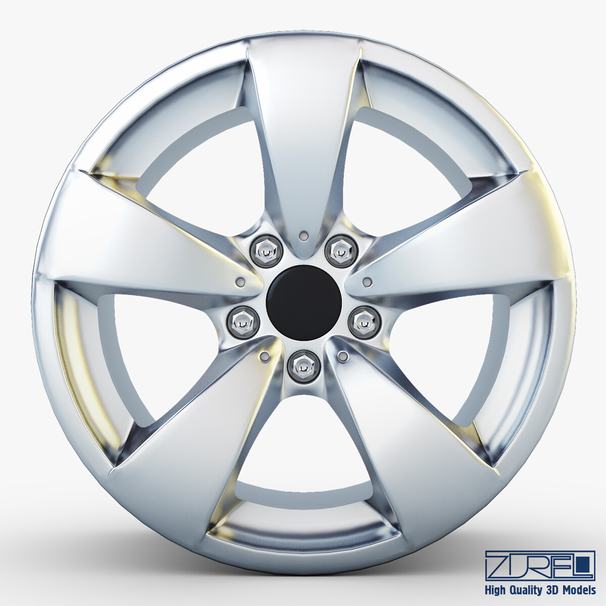 ArtStation - Style 138 Wheel Silver Mid Poly | Resources