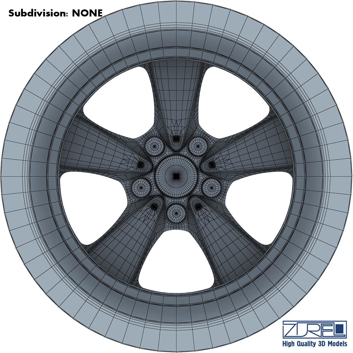 ArtStation - Style 138 Wheel Ferric Gray Mid Poly | Resources