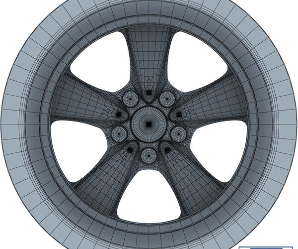 ArtStation - Style 138 Wheel Ferric Gray Mid Poly | Resources