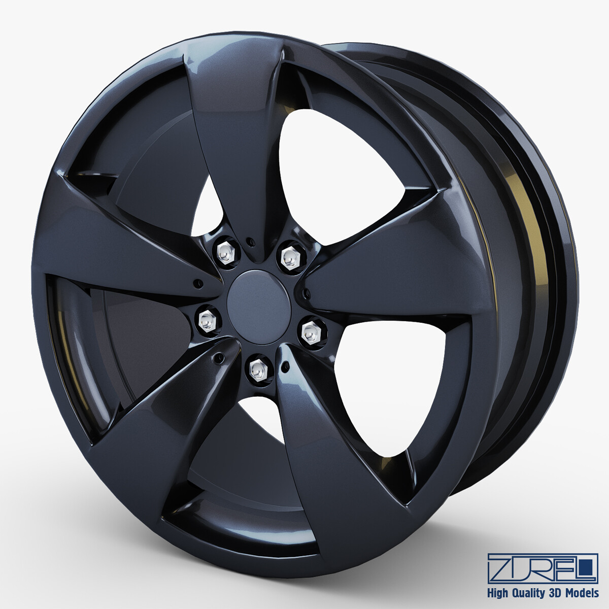 ArtStation - Style 138 Wheel Black Mid Poly | Resources