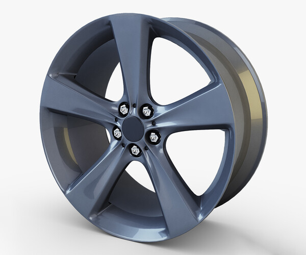 ArtStation - Style 128 Wheel Ferric Gray Mid Poly | Resources