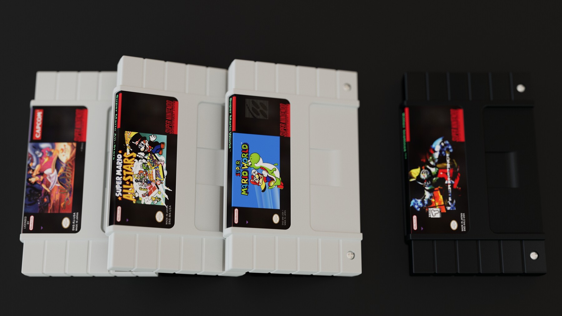 ArtStation - Snes Cartridges | Game Assets