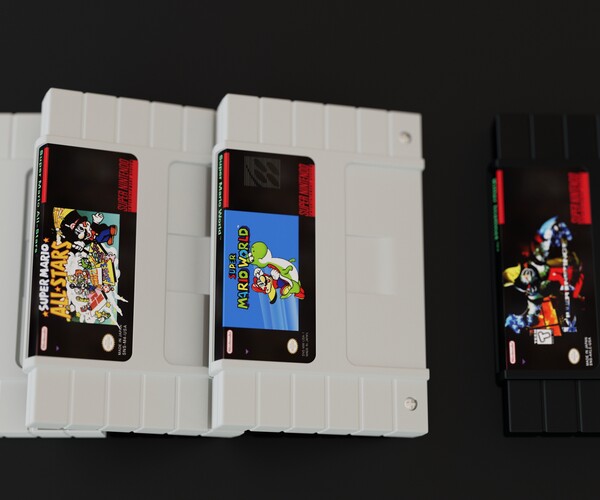 ArtStation - Snes Cartridges | Game Assets