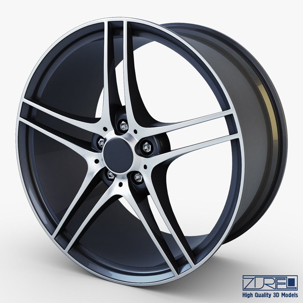 ArtStation - Style 313 Wheel Ferric Gray Mid Poly | Resources