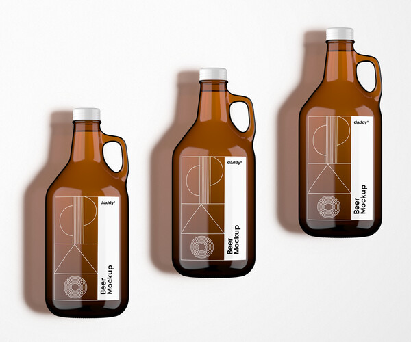 ArtStation - Growler Bottle Mockup | Artworks