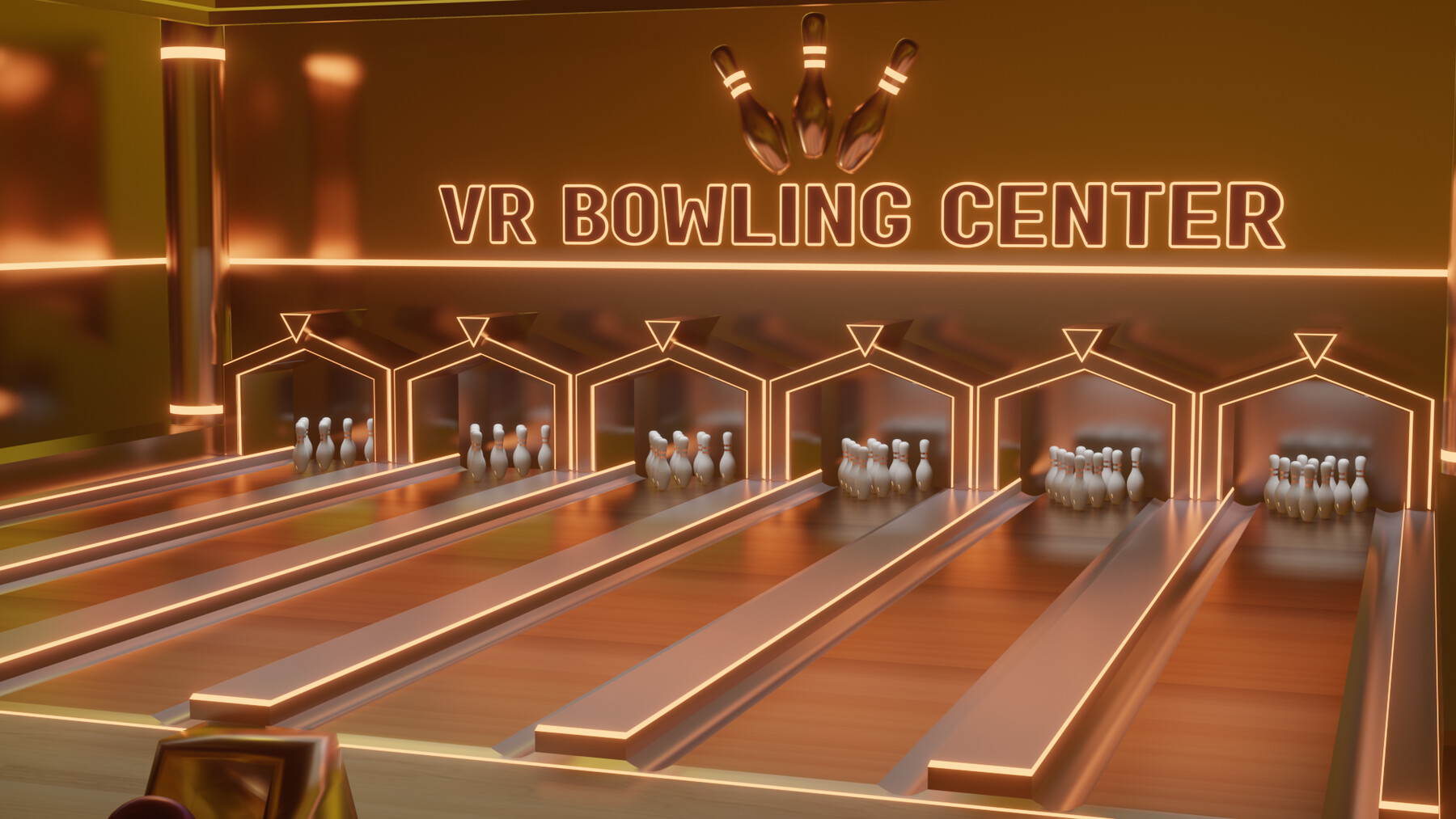 ArtStation - 3d bowling room | Artworks