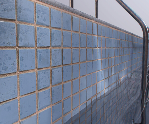 ArtStation - PBR - POOL TILES - 4K MATERIAL | Game Assets