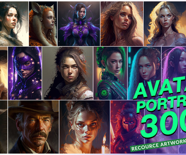 ArtStation - 3000 AVATAR PORTRETS RESOURCE ARTWORKS /REFERENCES | Artworks