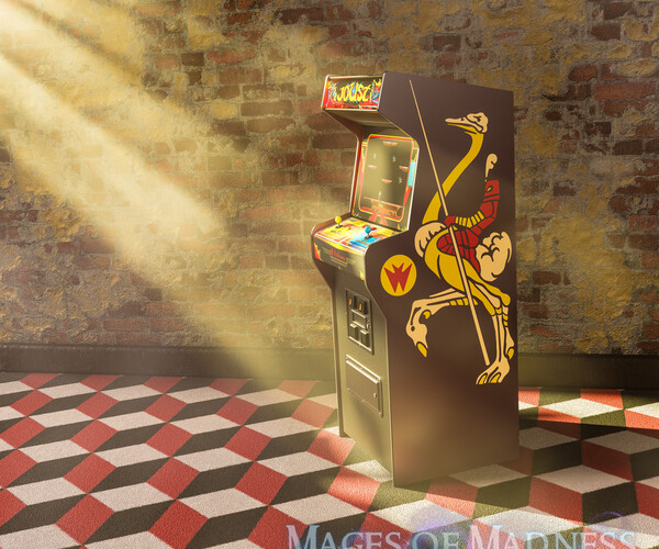 ArtStation - Joust 1982 Williams Arcade Cabinet | Game Assets
