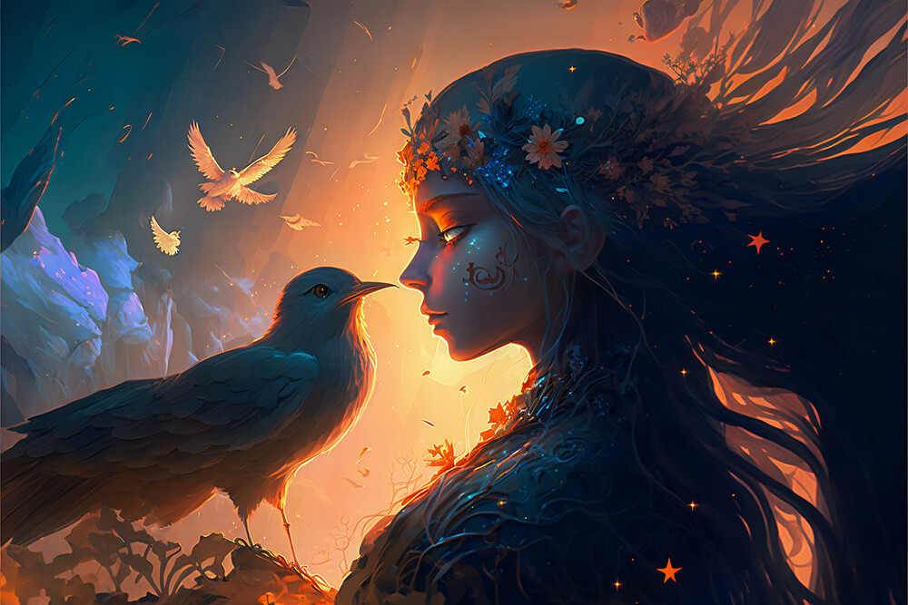 ArtStation - Ethereal Sanctuary: A Highly Detailed Fantasy Painting of ...