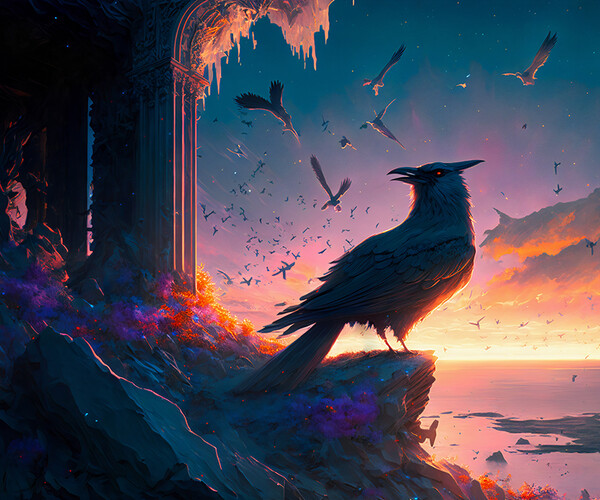 ArtStation - Ethereal Sanctuary: A Highly Detailed Fantasy Painting of ...
