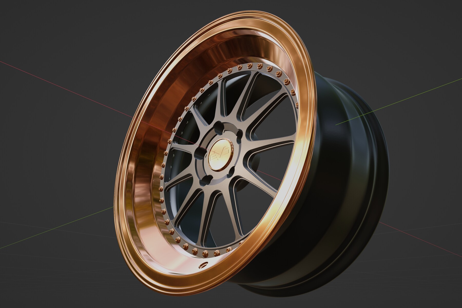 ArtStation - EVO61 LS4 Car wheel FREE 3D model | Resources