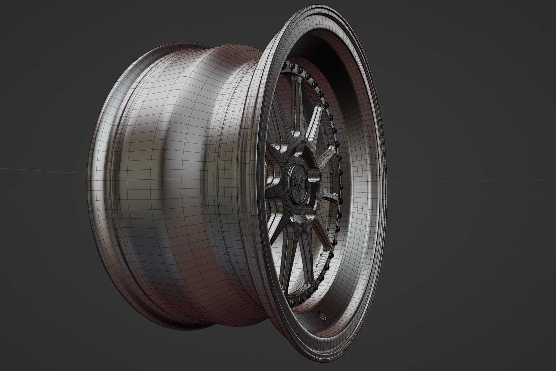 ArtStation - EVO61 LS4 Car wheel FREE 3D model | Resources