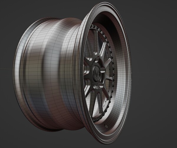 ArtStation - EVO61 LS4 Car wheel FREE 3D model | Resources