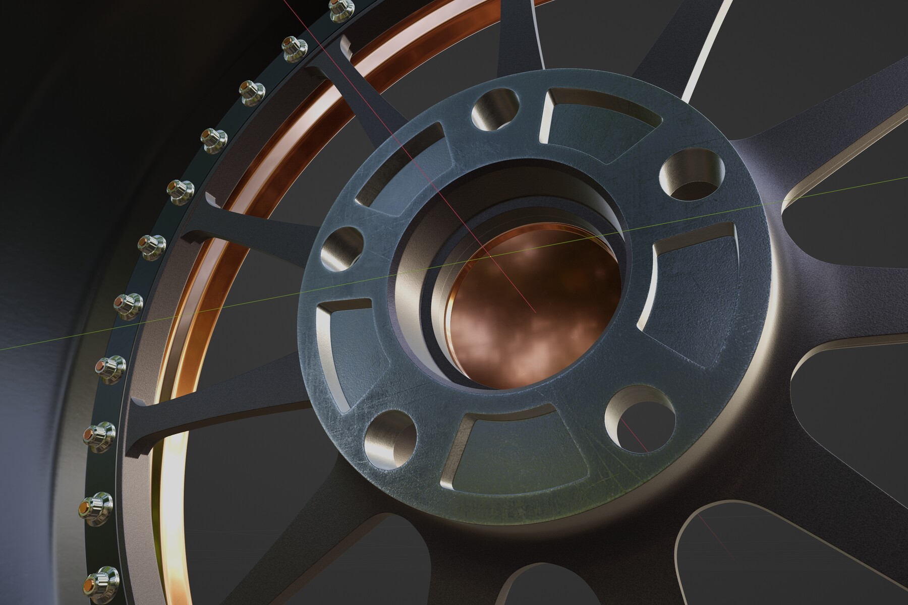 ArtStation - EVO61 LS4 Car wheel FREE 3D model | Resources