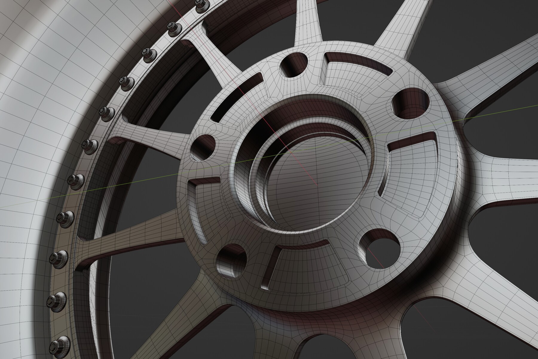 ArtStation - EVO61 LS4 Car wheel FREE 3D model | Resources