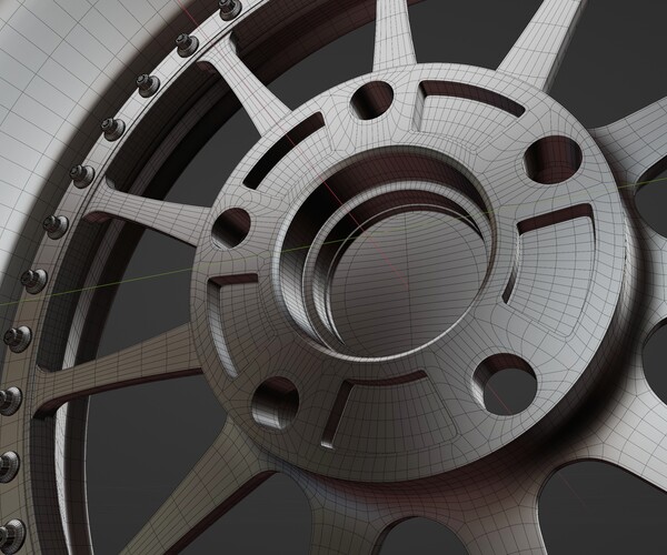 ArtStation - EVO61 LS4 Car wheel FREE 3D model | Resources