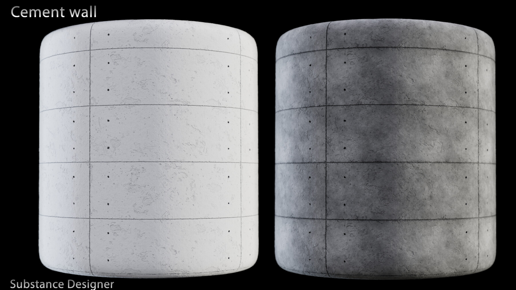 ArtStation - Cement Wall | Game Assets