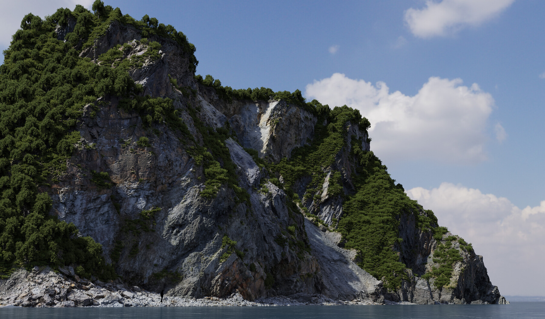 ArtStation - Large Coastal Cliff PBR Scan 03 & Highpoly | Game Assets