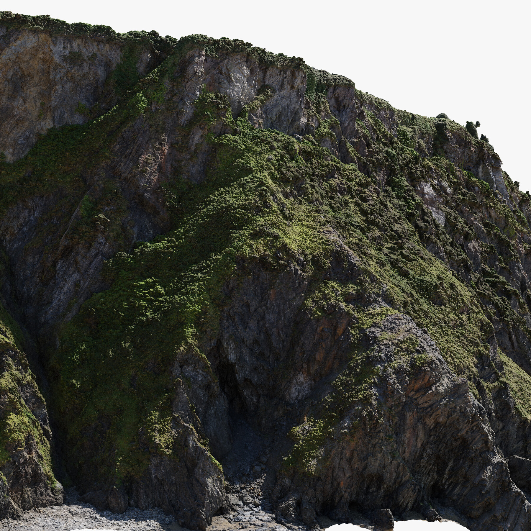 ArtStation - Large Coastal Cliff PBR Scan 03 & Highpoly | Game Assets
