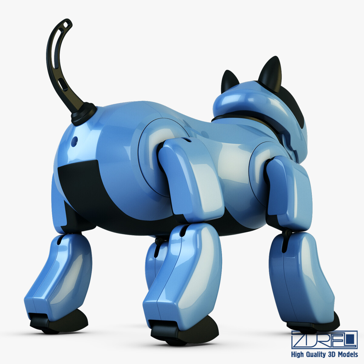 ArtStation - Genibo Robot Dog Blue | Resources