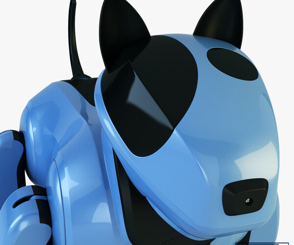 ArtStation - Genibo Robot Dog Blue | Resources