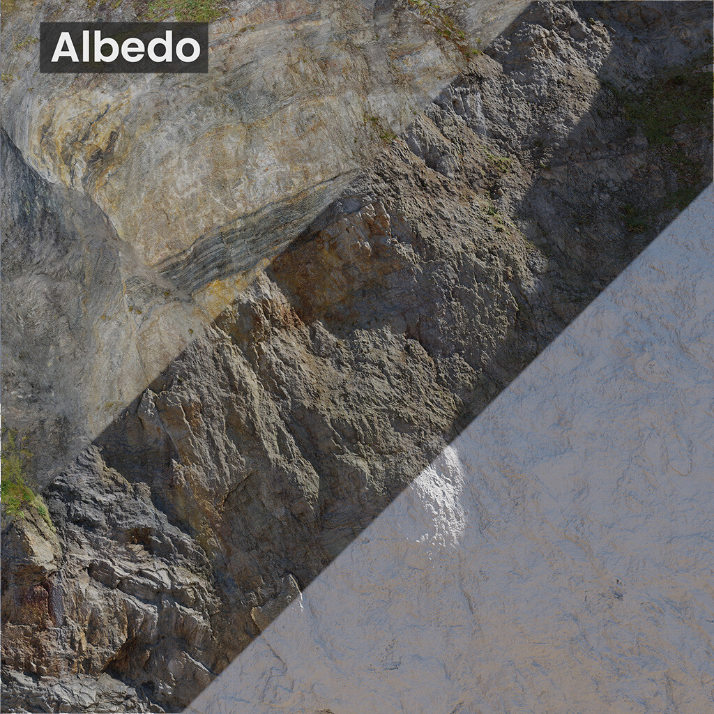 ArtStation - Large Coastal Cliff PBR Scan 02 & Highpoly | Game Assets