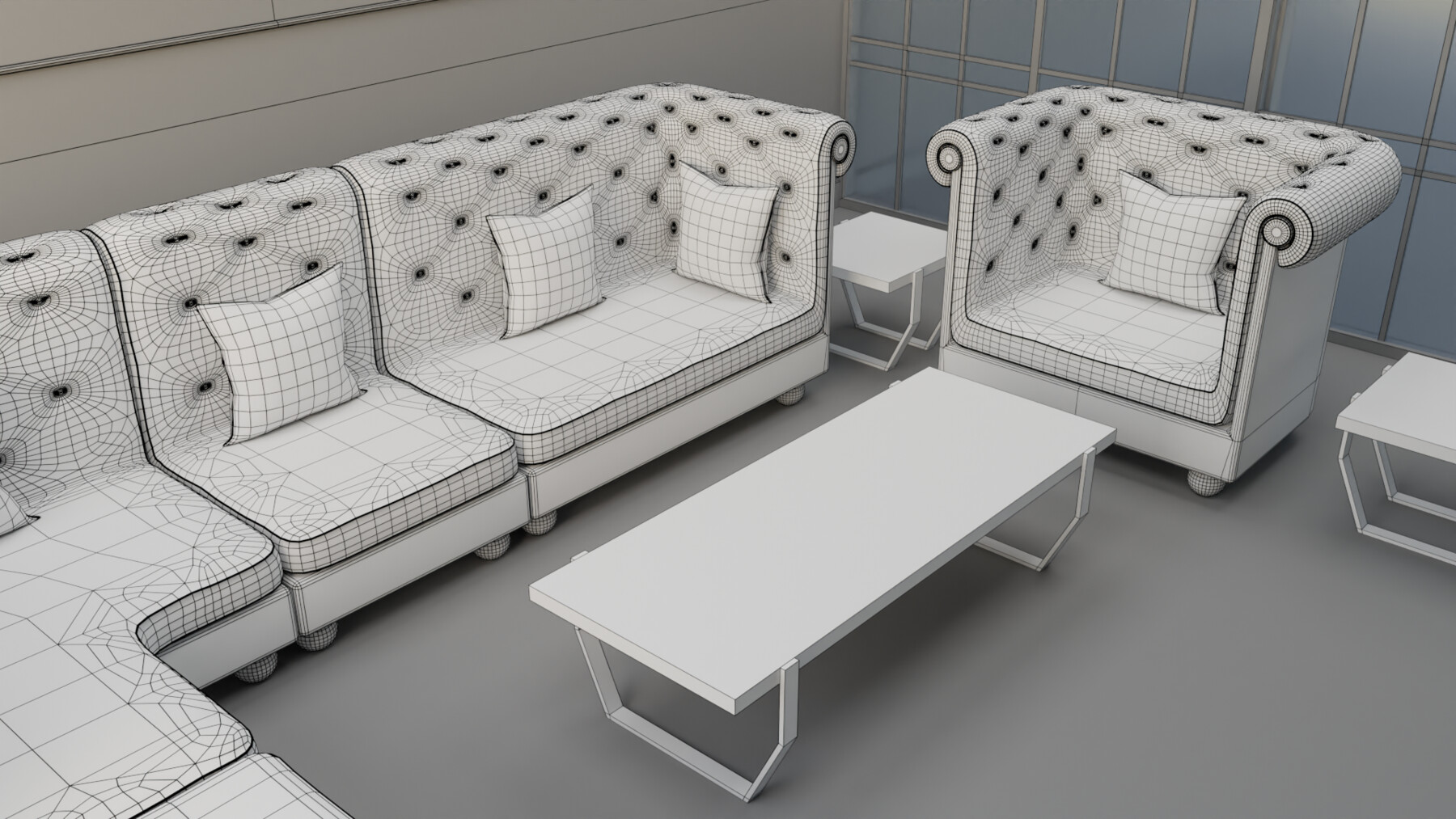 ArtStation - Sofa Set 06 | Game Assets