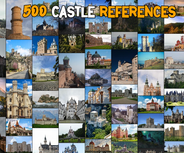 ArtStation - 500 Castle Reference Pack - Vol 1 | Resources