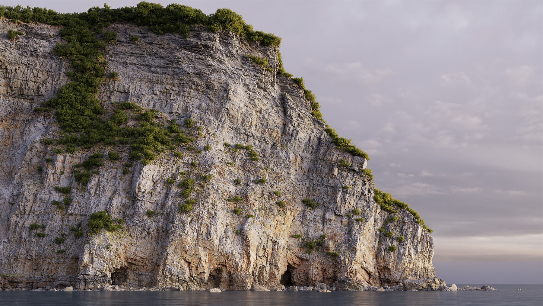 ArtStation - Large Coastal Cliff PBR Scan 04 & Highpoly | Game Assets