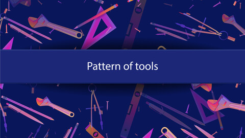 ArtStation - Modern pattern of drawing and measuring tools | Artworks