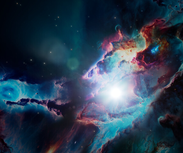 Artstation Abstract Nebula Skyboxes Volume 4 Unreal Engine Project