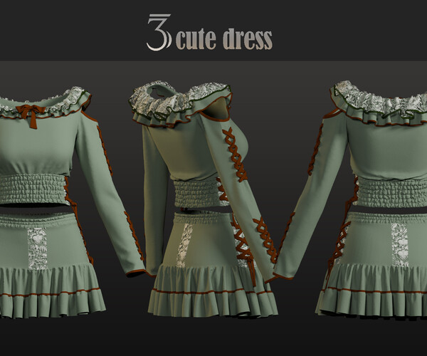 ArtStation - Cute dresses | Game Assets
