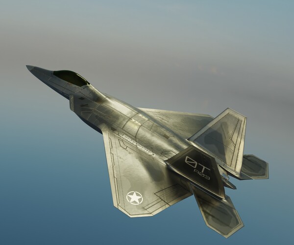 ArtStation - F-22 RAPTOR LOW POLY | Game Assets