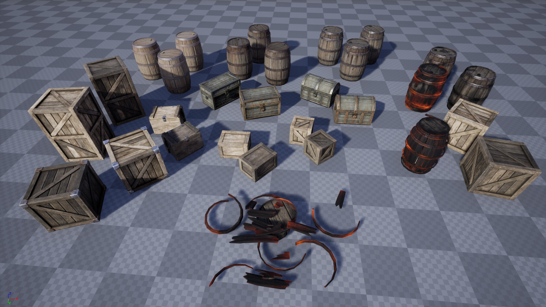 ArtStation - Vintage Crates, Barrels and Chests for Unreal Engine ...