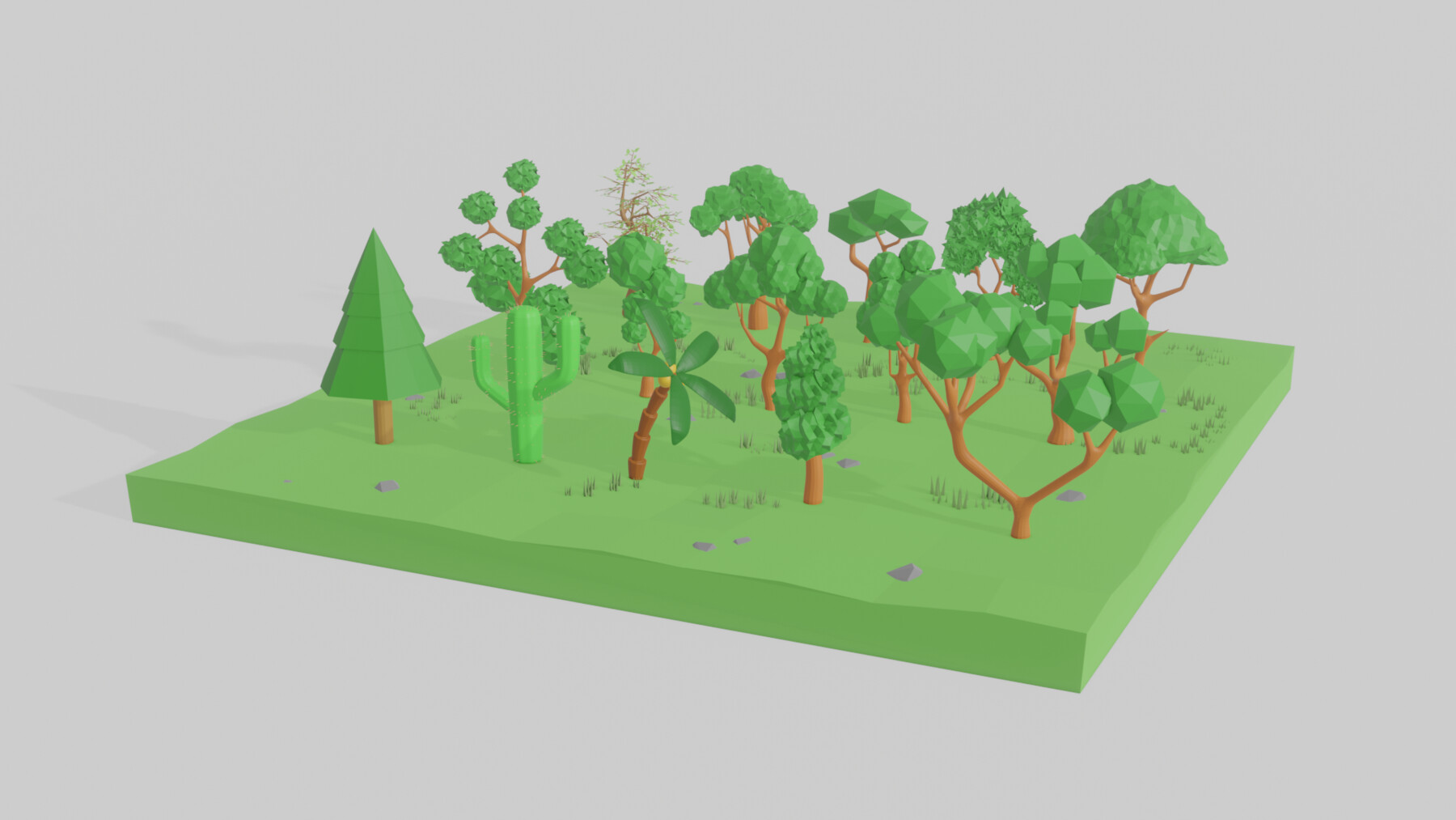 ArtStation - TREE COLLECTION (LOW POLY) | Game Assets