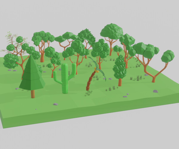 ArtStation - TREE COLLECTION (LOW POLY) | Game Assets
