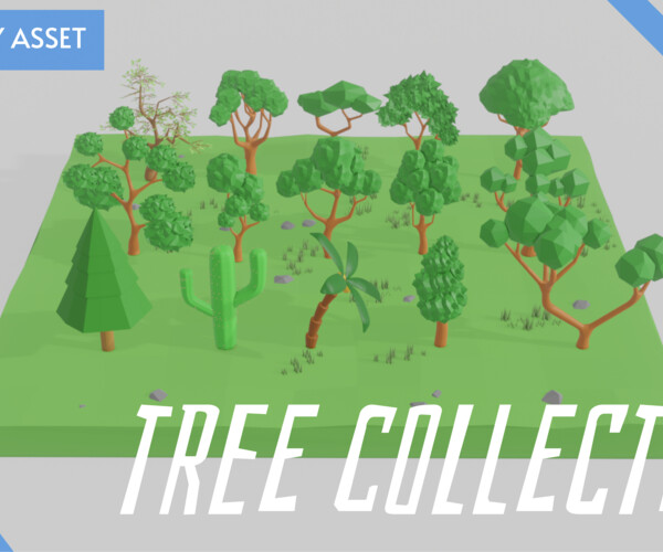 ArtStation - TREE COLLECTION (LOW POLY) | Game Assets
