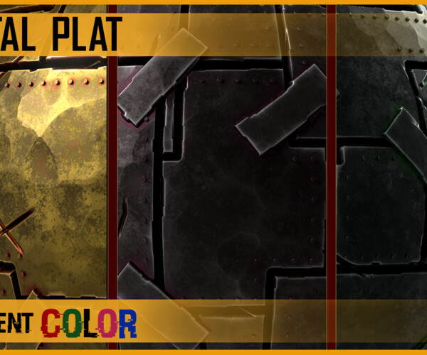 ArtStation - Metal plat material | Resources