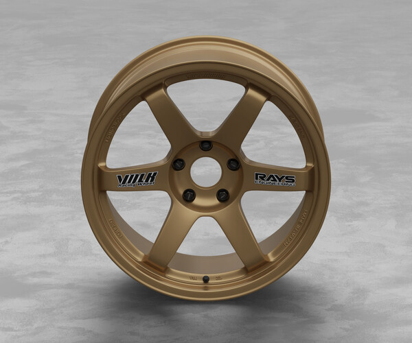ArtStation - RAYS Volk Racing TE37 Rim/Wheel 3D Model | Resources
