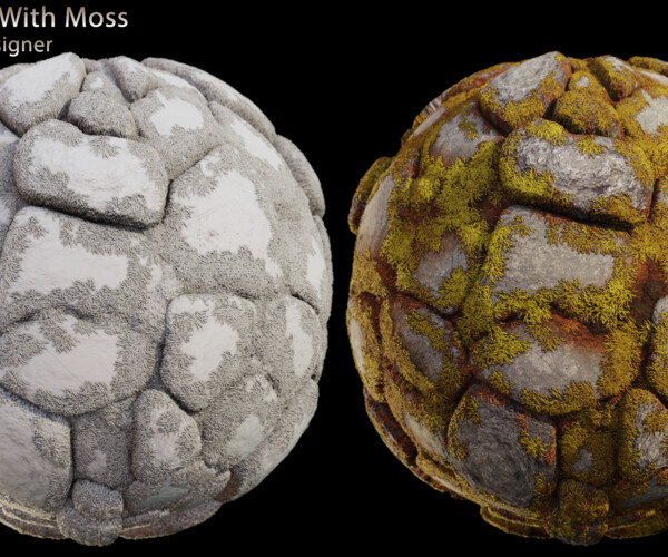 ArtStation - Stone Wall With Moss | Game Assets