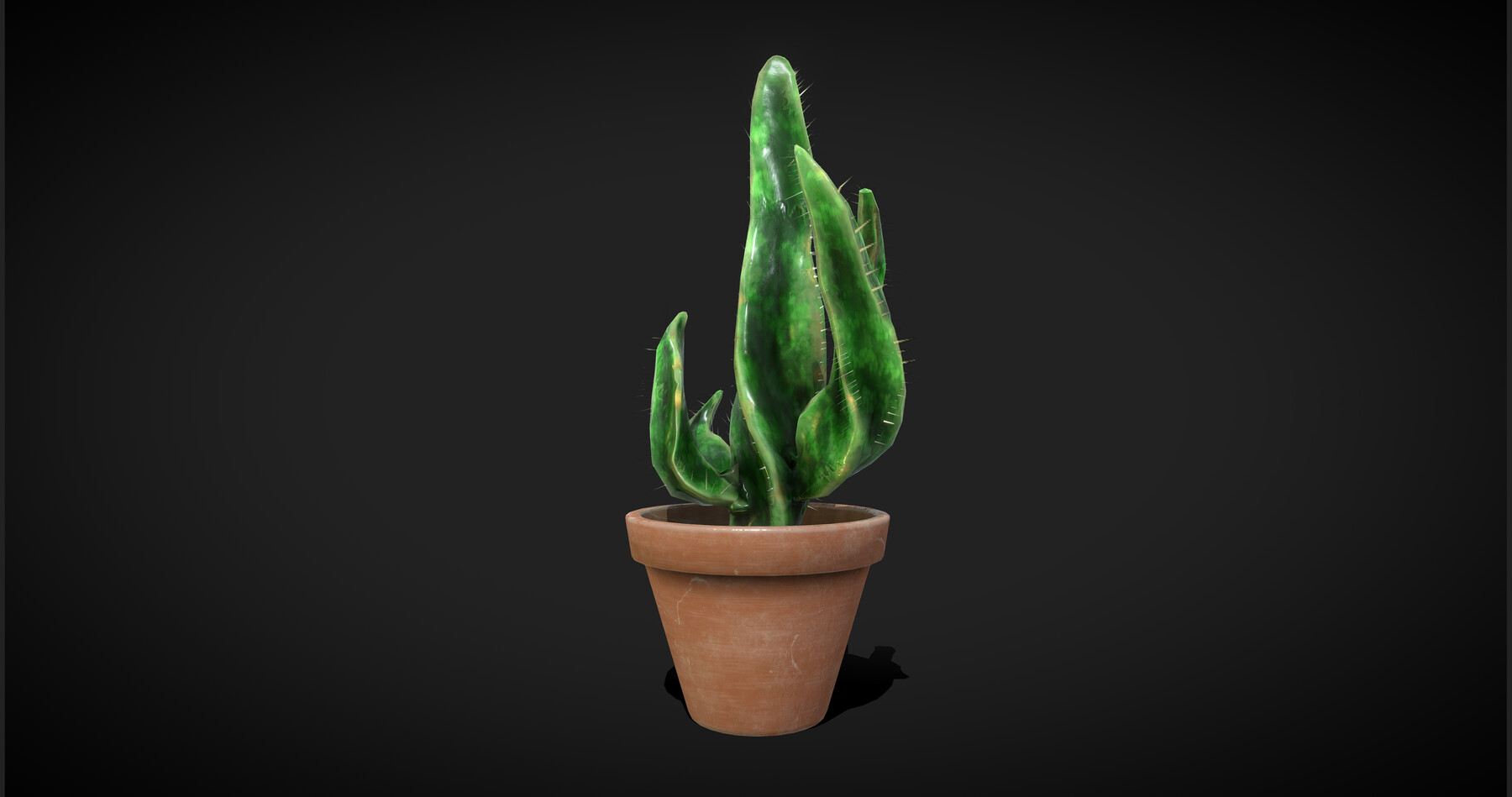 ArtStation - Cactus in pot - low poly 3D model | Game Assets