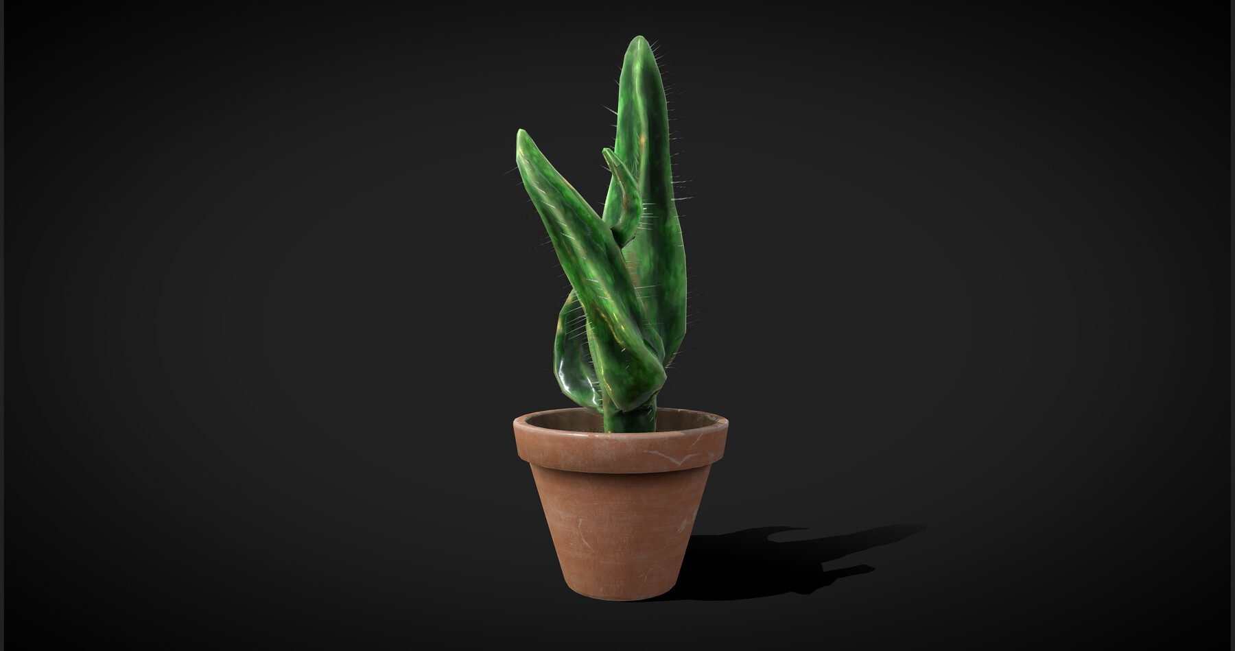 ArtStation - Cactus in pot - low poly 3D model | Game Assets
