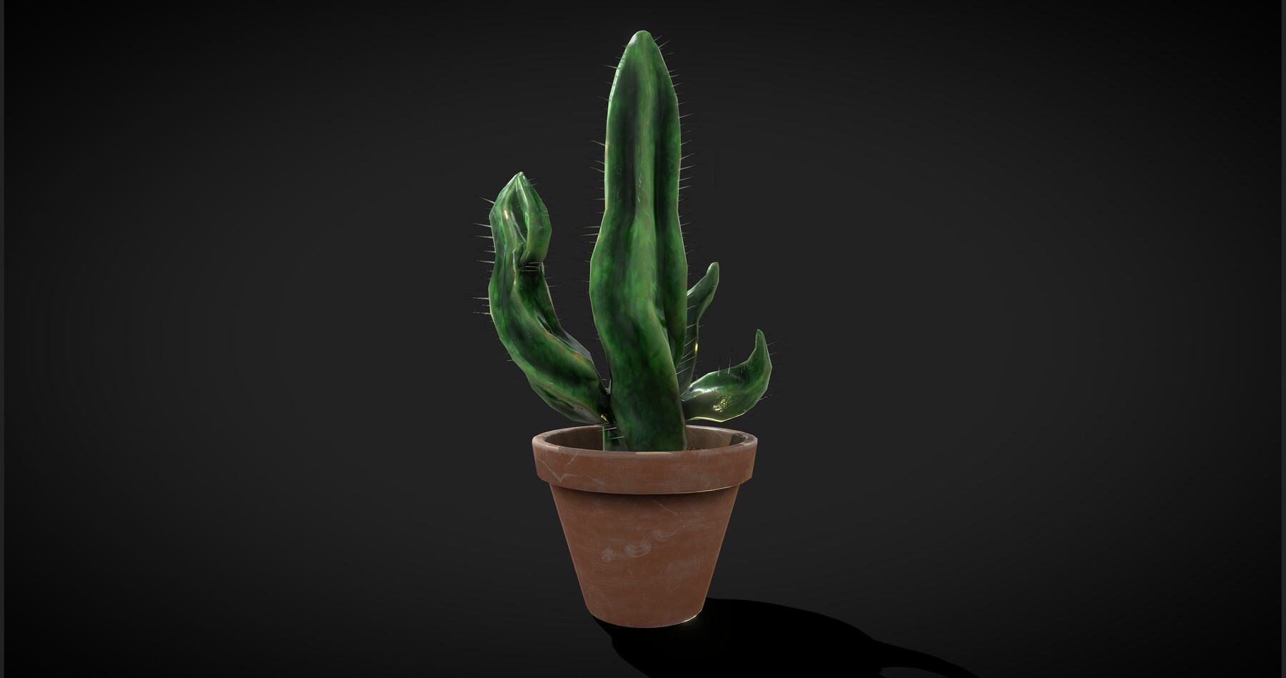 ArtStation - Cactus in pot - low poly 3D model | Game Assets
