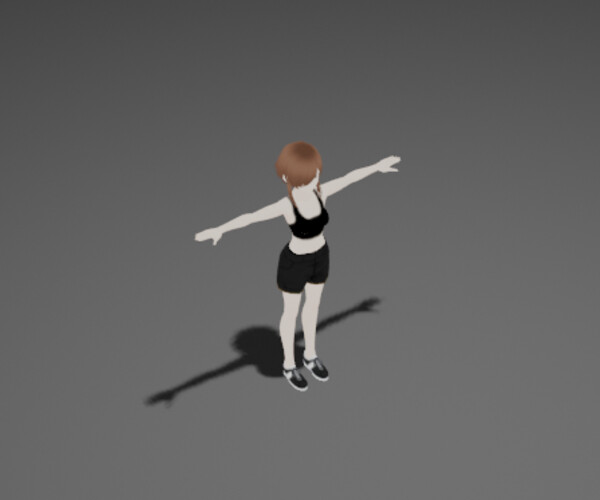 ArtStation - Girl Mesh 1 | Game Assets