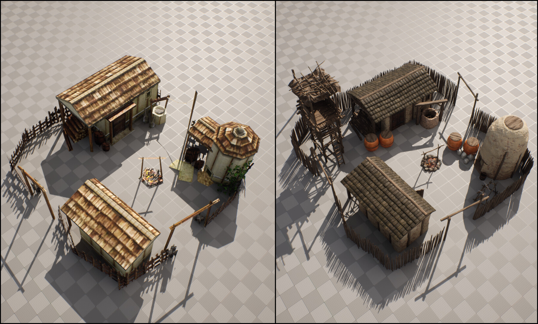 ArtStation - AoM Model Reforged Settlement Greek age 1 | Game Assets