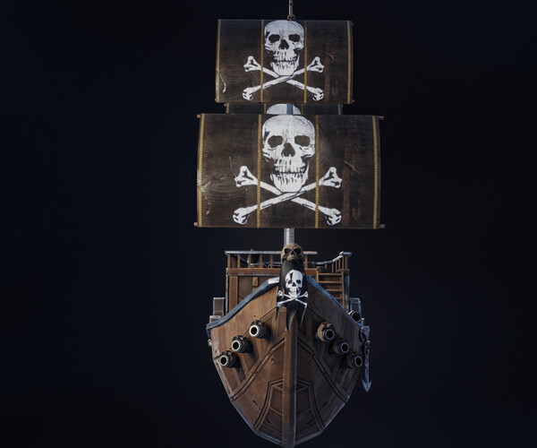 ArtStation - Stylized Pirate Ship | Game Assets