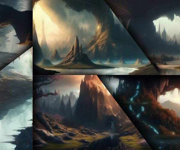 ArtStation - 130 Fantasy Environment v2 (8K Resolution) | Artworks